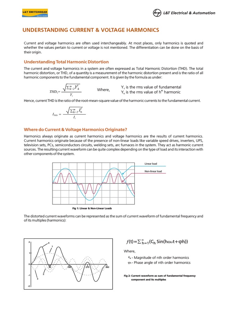 Understanding Current Voltage Harmonics | PDF | Electrical Impedance | Electronic Engineering
