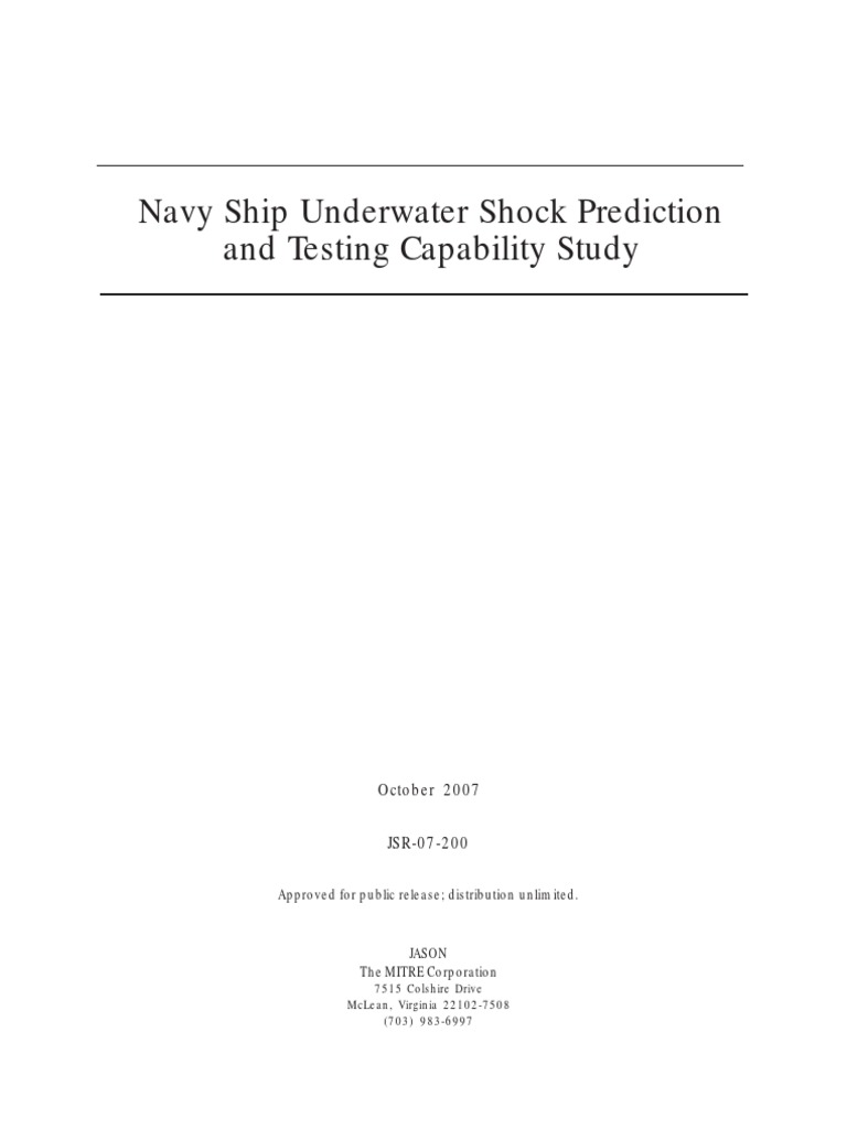 Navy Ship Shock Testing Analysis | PDF | Resonance | Normal Mode