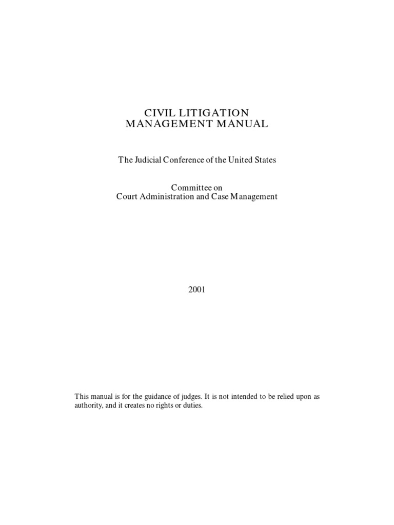 Civil Litigation Management Guide | PDF | Law