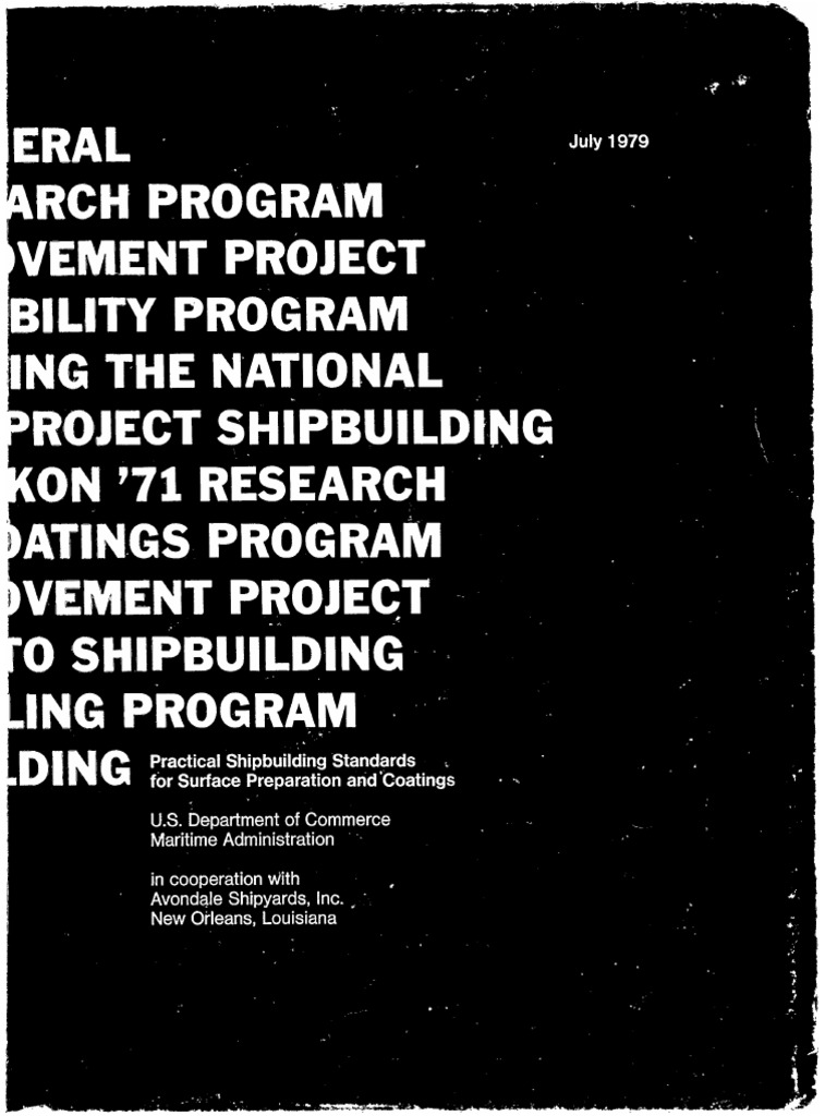 Practical Shipbuilding Standards For Surface Preparation and Coatings ...