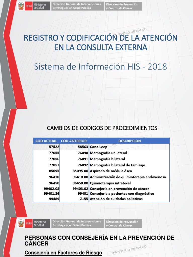 01 Manual His Minsa Cancer 2018 | PDF | Cáncer de mama | Cáncer
