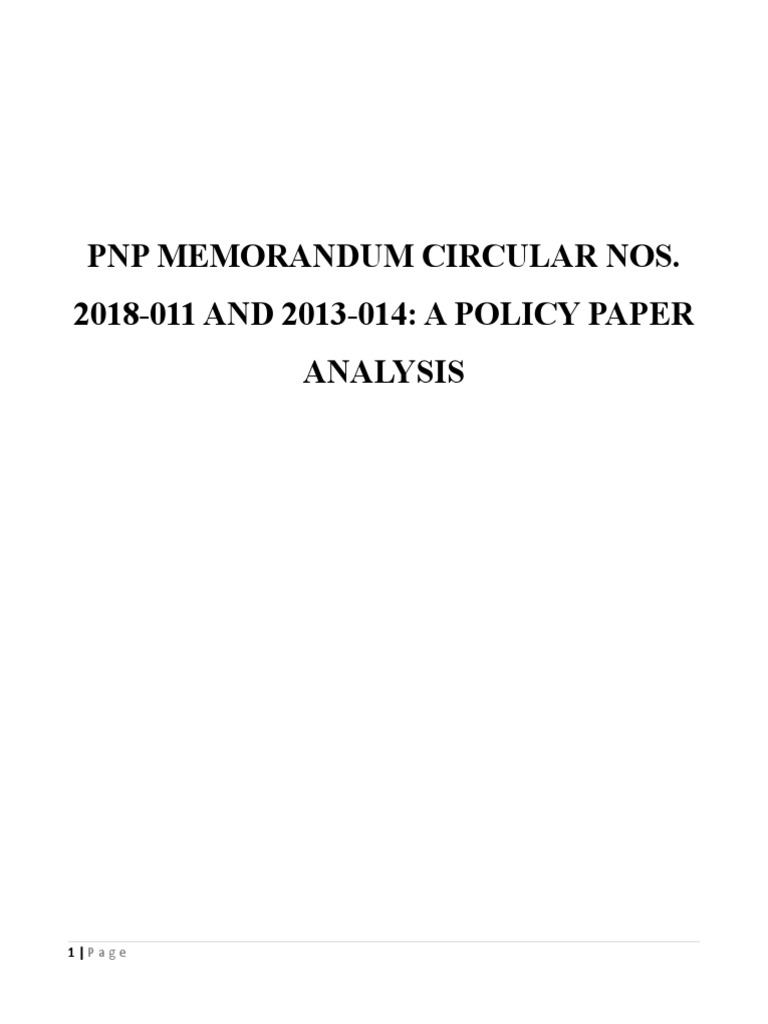 Strengthening the Placement and Promotion of Senior Police Officers: Analyzing the Need for ...