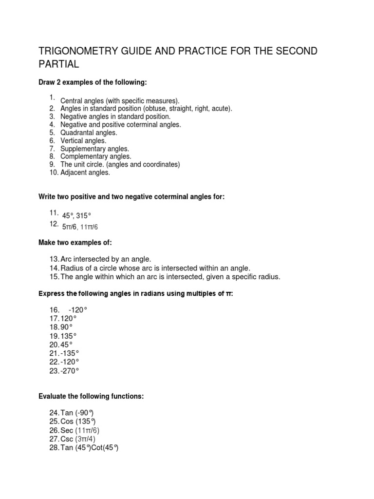 Guide For The Second Partial Exam | PDF