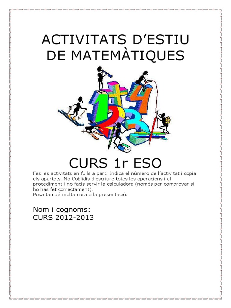 Quadern Estiu 1er ESO Natu | PDF
