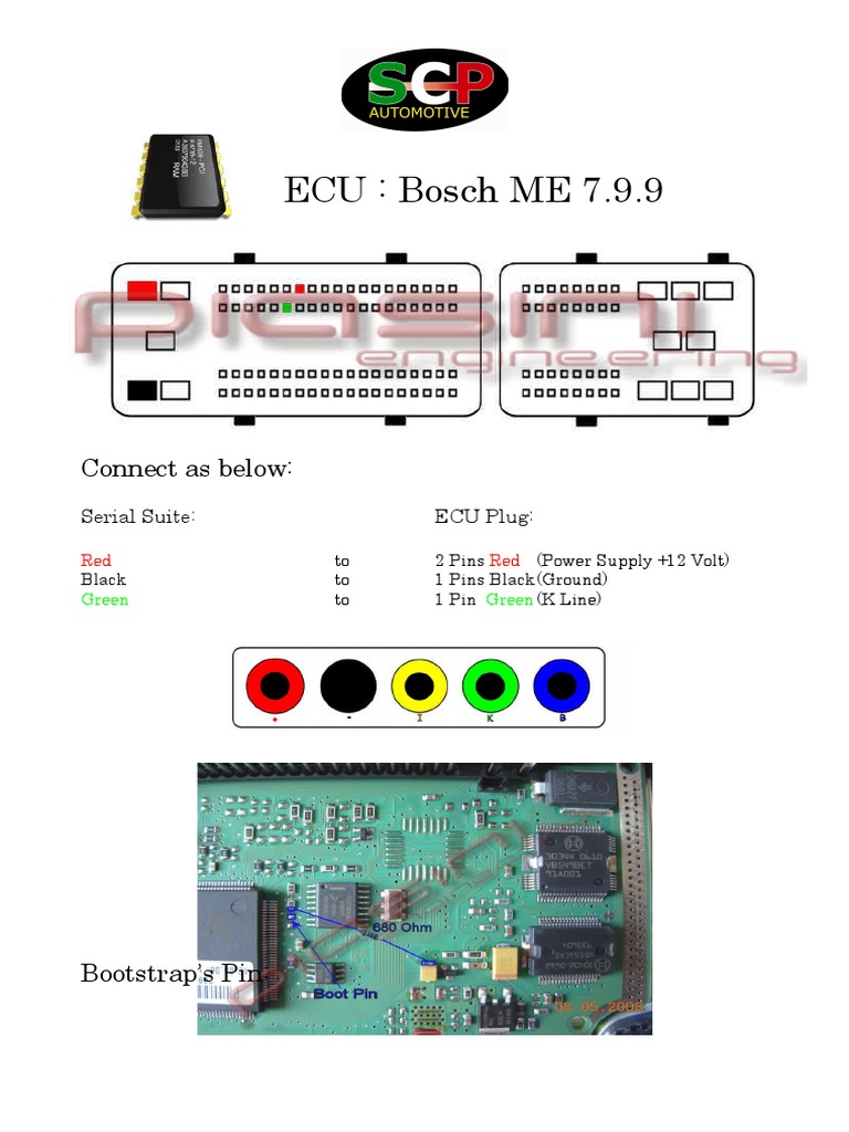 ECU: Bosch ME 7.9.9: Connect As Below | PDF