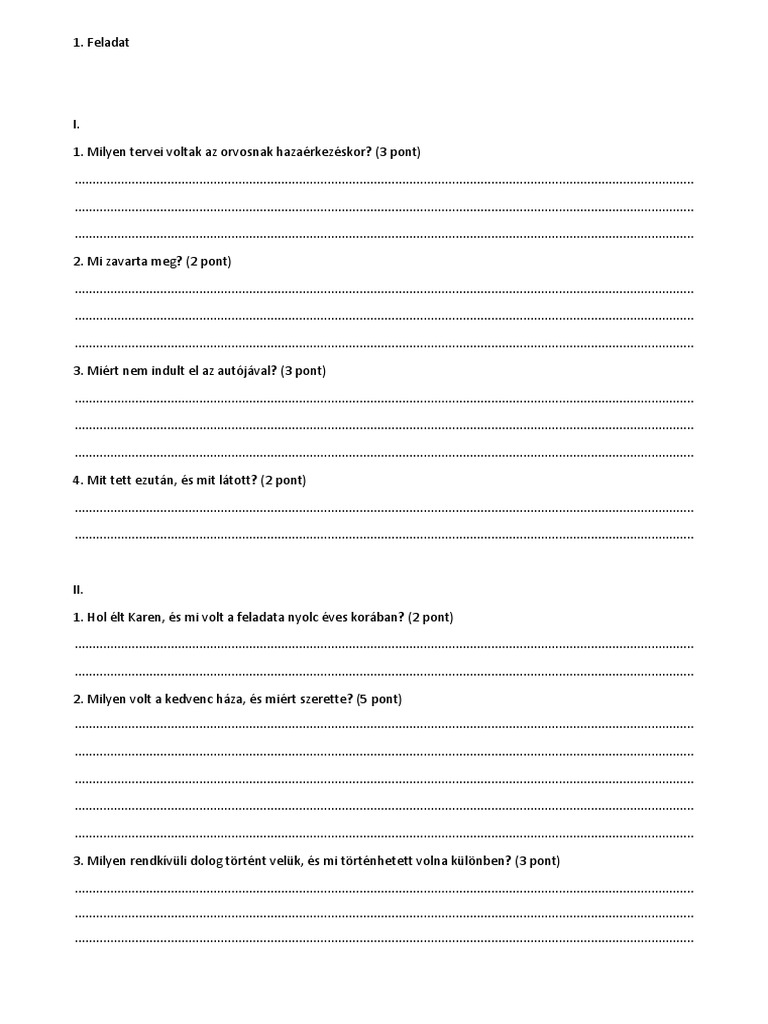 FülSzöveg Angol B2 Feladatok | PDF