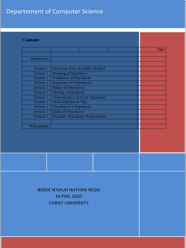 Hypothesis Guide for Researchers | PDF | Hypothesis | Reasoning
