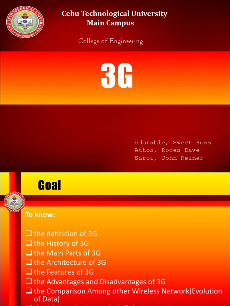 3G Networks: Definition, History & Features | PDF