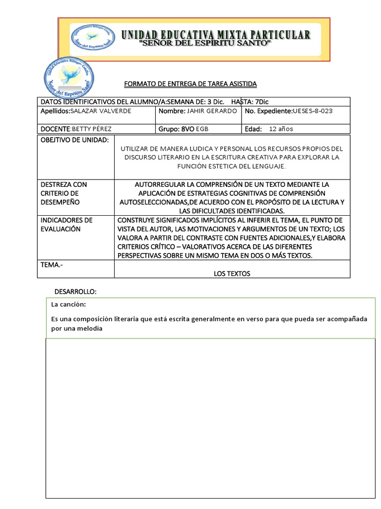 Formato Tarea Asistida | PDF | Evaluación | Epistemología