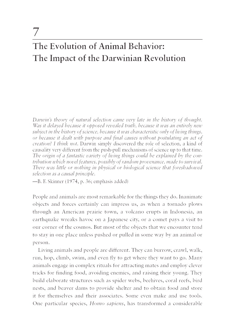 Animal Behavior | PDF | Ethology | Instinct