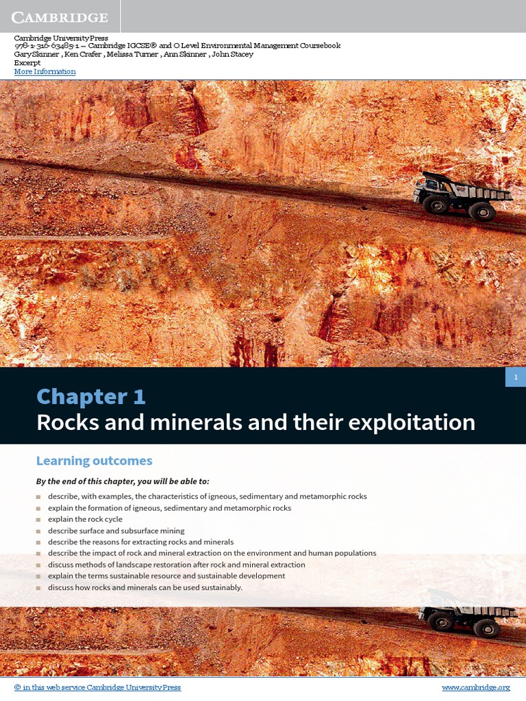 Environmental Management | PDF | Rock (Geology) | Sedimentary Rock