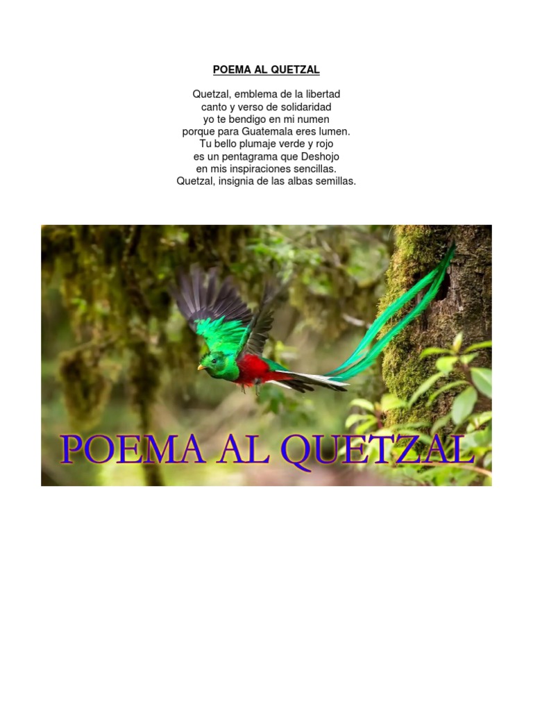 Poema Al Quetzal