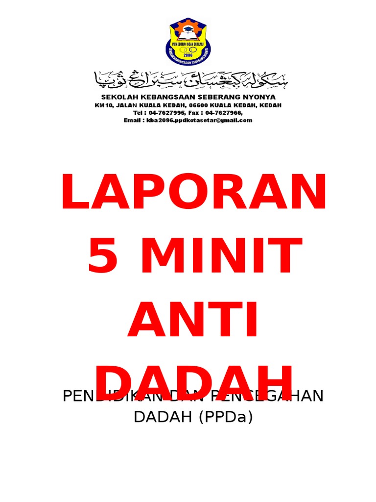Pelaporan 5 Minit Anti Dadah | PDF