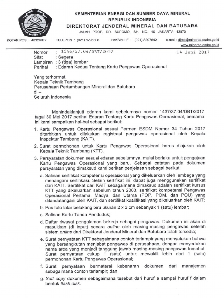 2017 - Edaran Kait Kpo 2 KTT | PDF