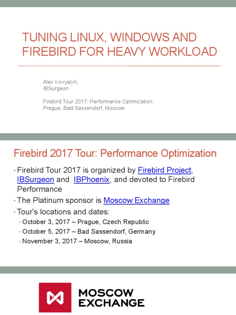 Optimize Linux, Windows and Firebird for Heavy Workloads | PDF | Solid ...
