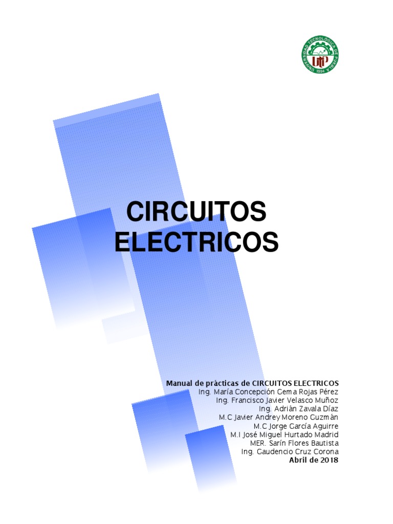 Manual Practicas Circuitos Electricos | PDF | Resistencia Eléctrica y Conductancia | Inductor