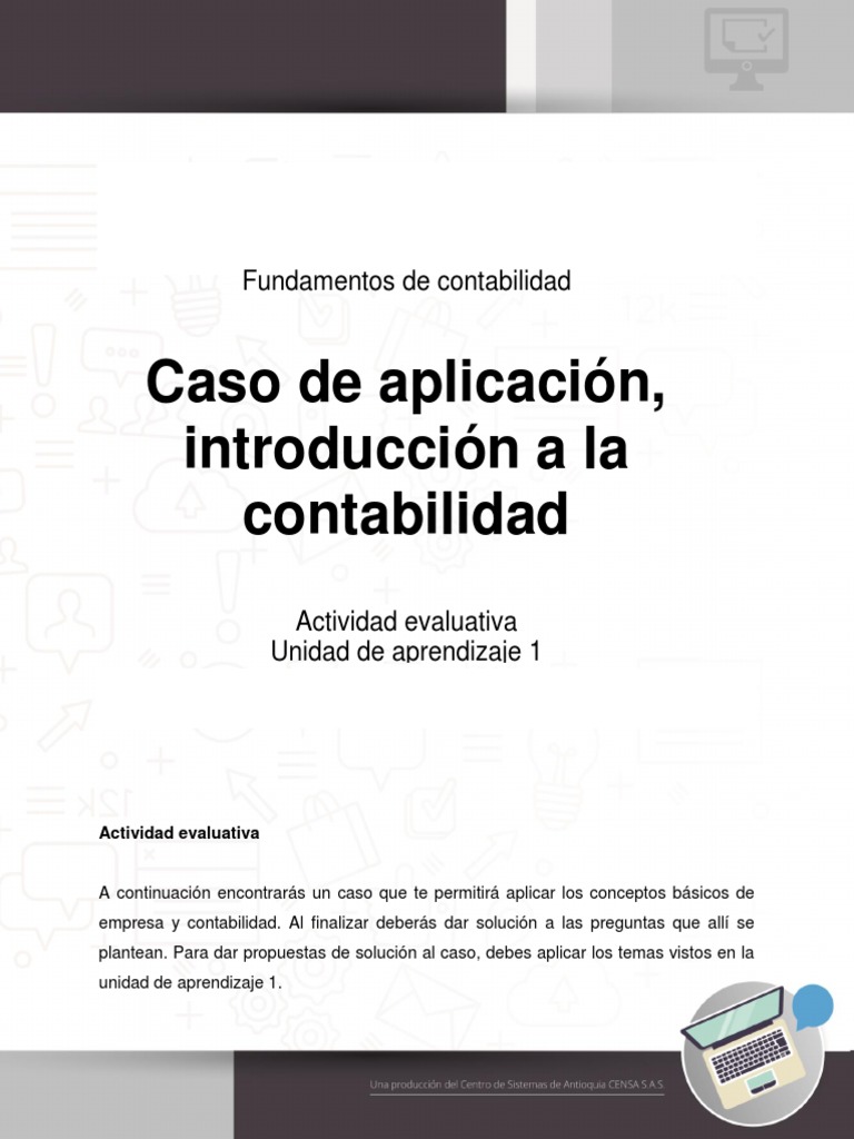 Fundamentos - Contab - Actividad - Evaluativa - U1 - ELIANA GUZMAN | PDF | Contabilidad ...