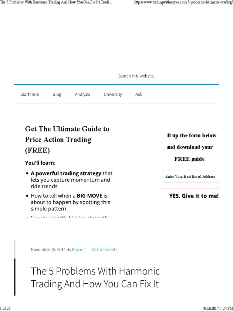 The 5 Problems With Harmonic Trading and How You Can Fix It ...