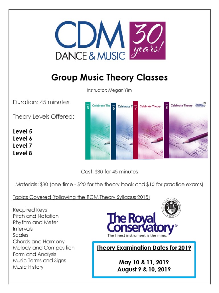 Group Music Theory Classes with Megan Yim | PDF