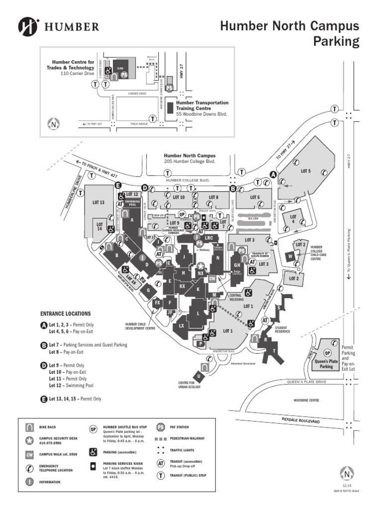 Humber College - North Campus Map - Toronto, Ontario - Canada | PDF ...