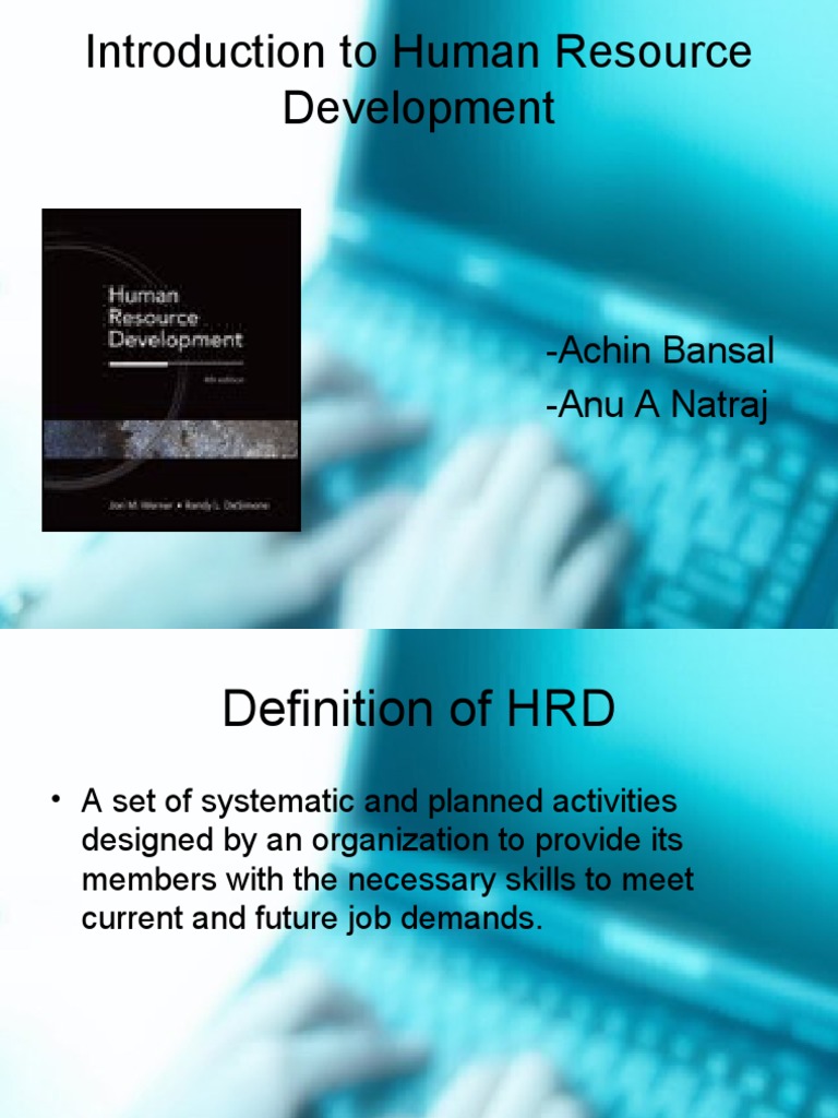 Introduction To Human Resource Development: - Achin Bansal - Anu A ...