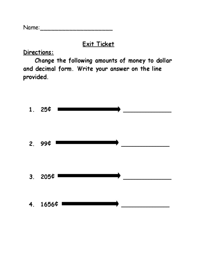 Lesson 3 Exit Ticket | PDF