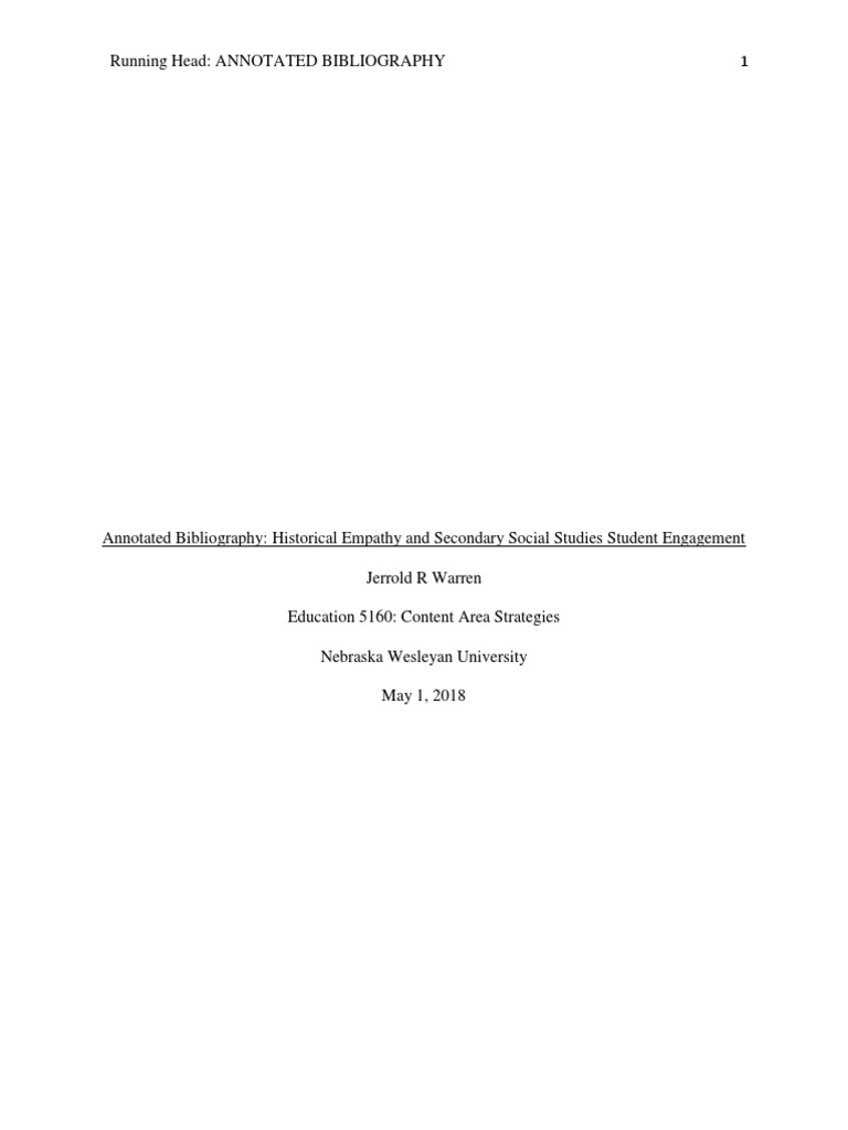 Annotated Literature Review | PDF | Empathy | Teachers