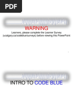 Code Blue Running Sheet | PDF | Cardiopulmonary Resuscitation | Cardiology