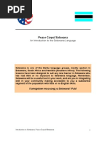 Basic Setswana Phrases Guide | PDF