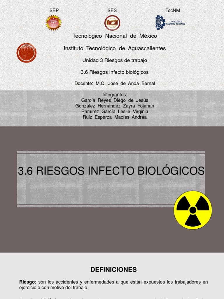 Riesgos Infecto Biologicos | PDF | Microorganismo | Contaminación