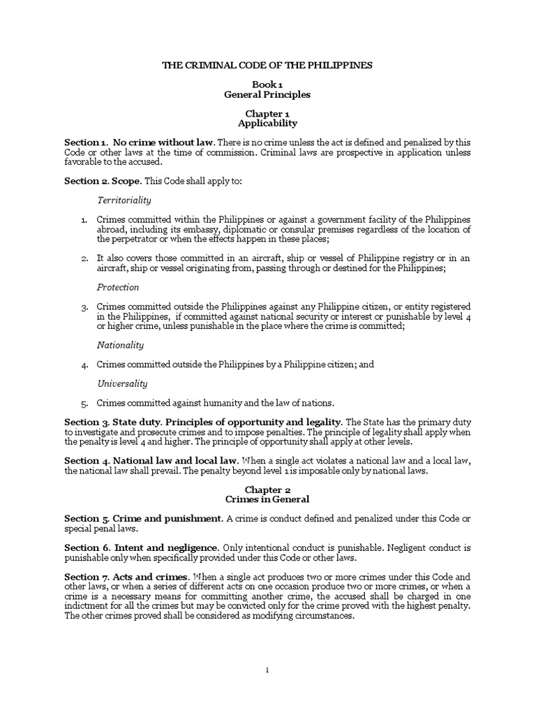 Criminal Law Codal PDF | PDF | Sentence (Law) | Pardon