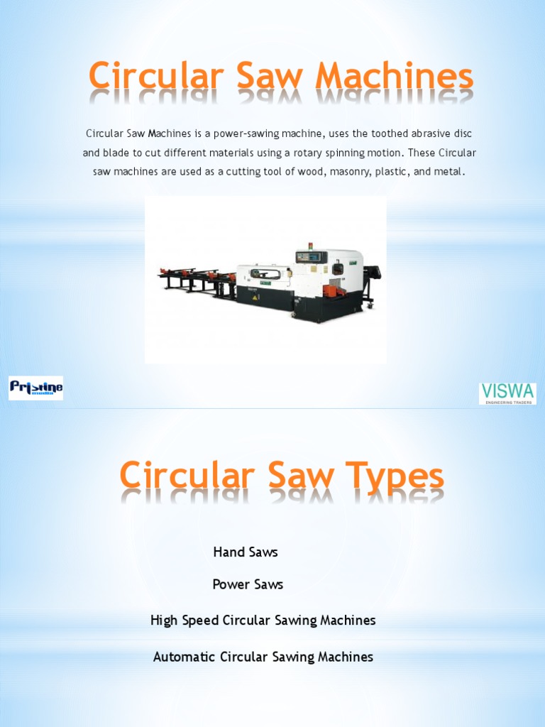 Overview of Circular Saw Machines | PDF | Home & Garden