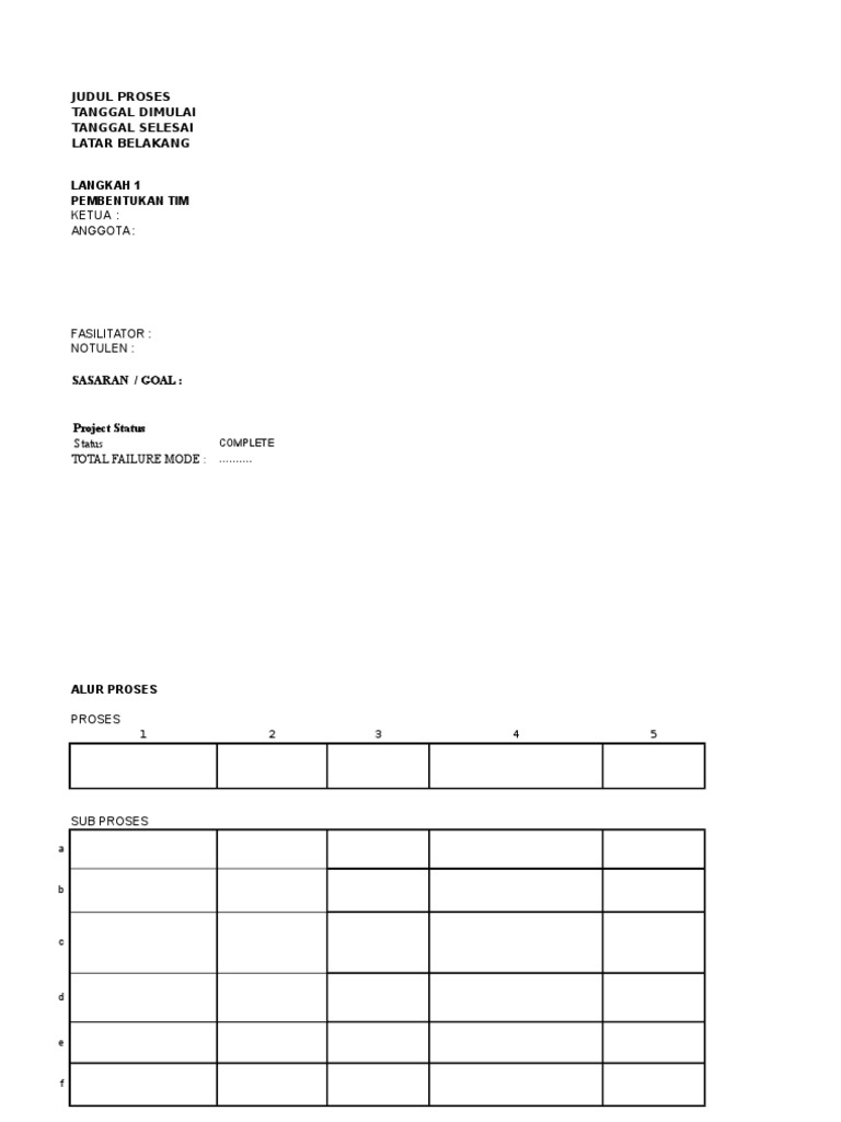 9a. Form Fmea, Pdsa-New | PDF | Quality | Emergence