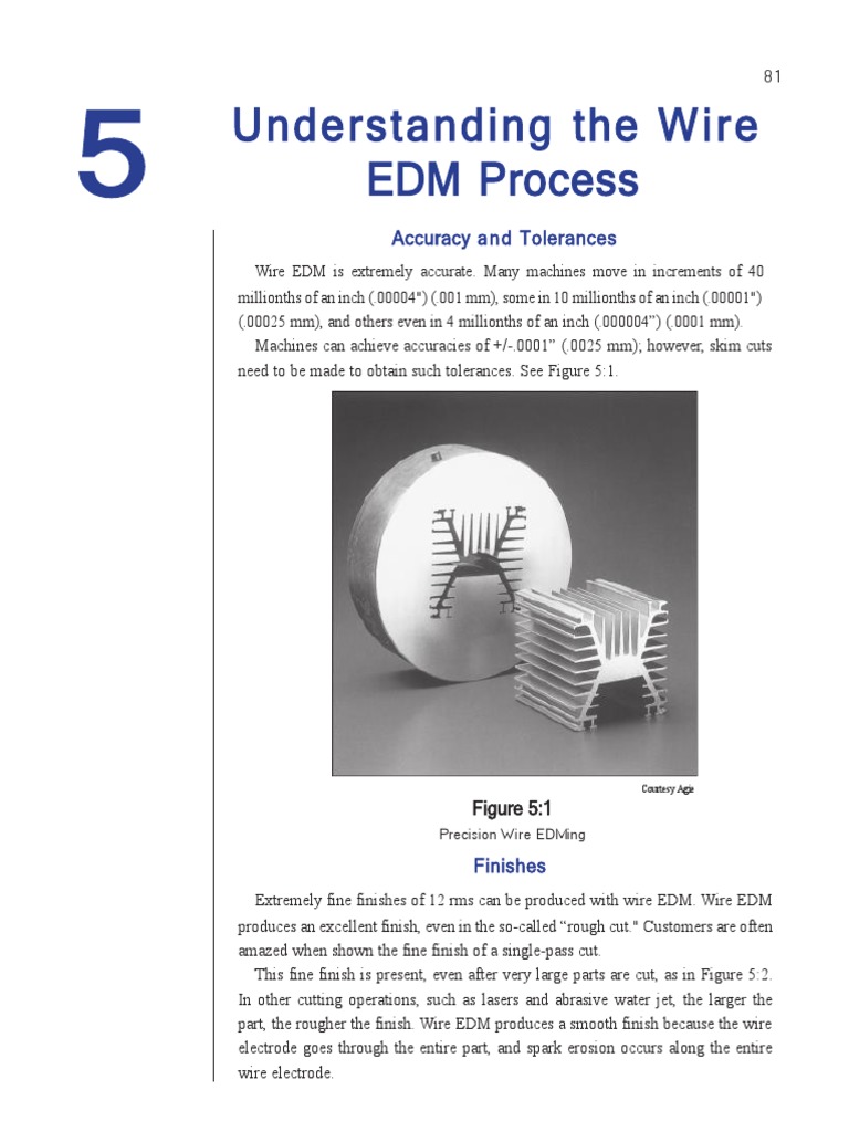 Wire EDM Process: Accuracy & Techniques | PDF | Heat Treating | Welding