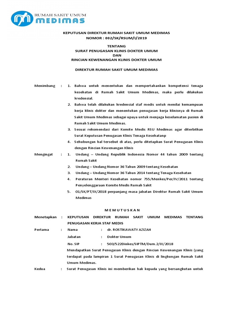 SPK - RKK Dr. UMUM | PDF