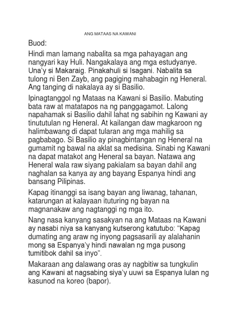 Ang Mataas Na Kawani | PDF