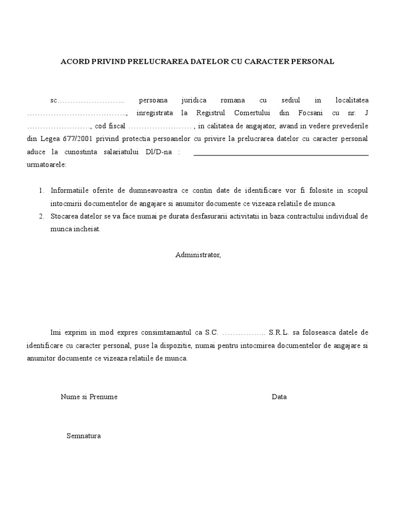 Acord gdpr cabinet medical