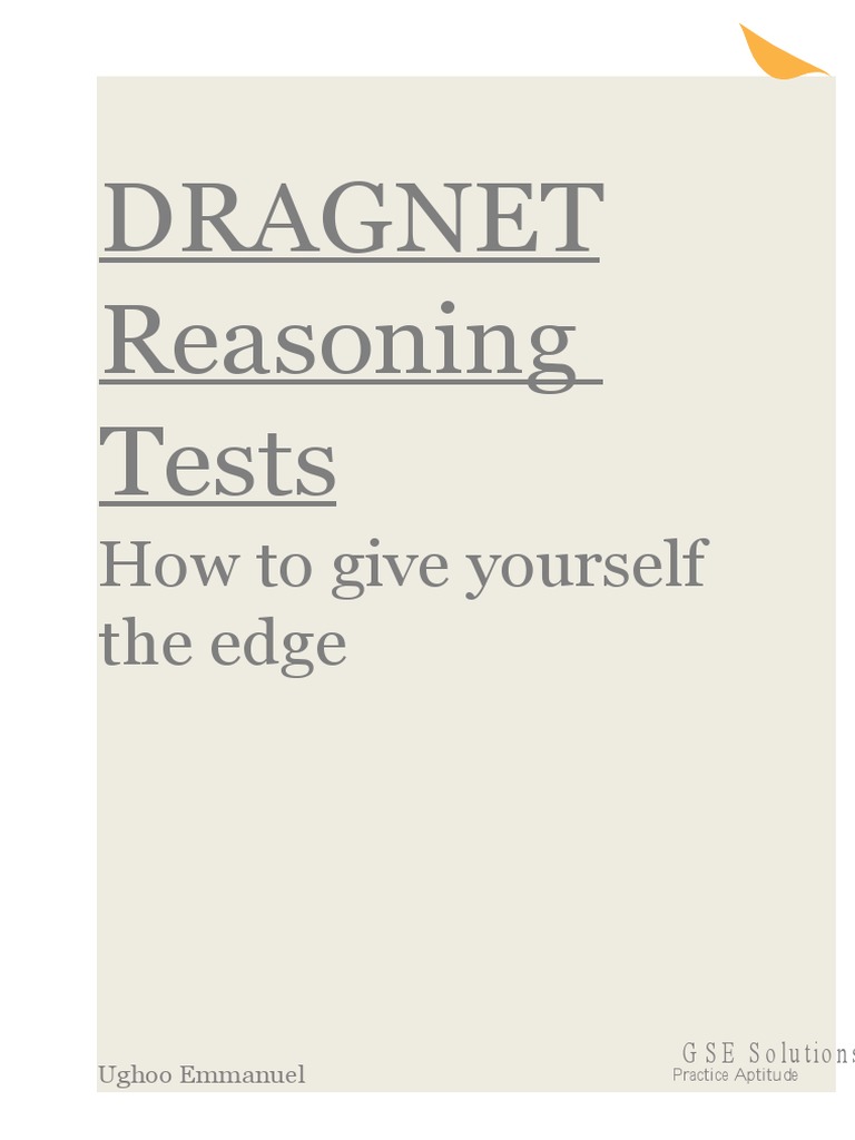 Dragnet Reasoning Test Guide | PDF | Multiple Choice | Test (Assessment)
