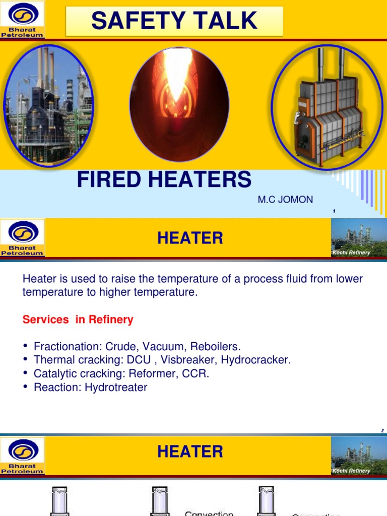 Safety Talk: Fired Heaters | PDF | Chimney | Combustion