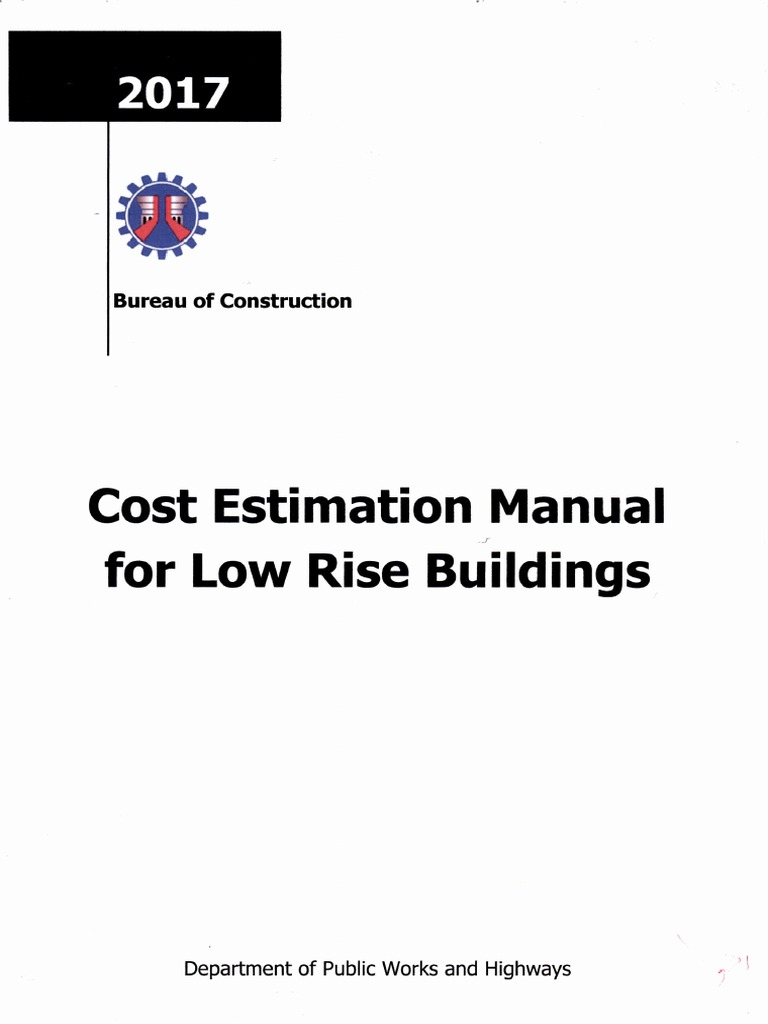 Dpwh Cost Estimation Manual for Low Rise Buildings | Window | Door