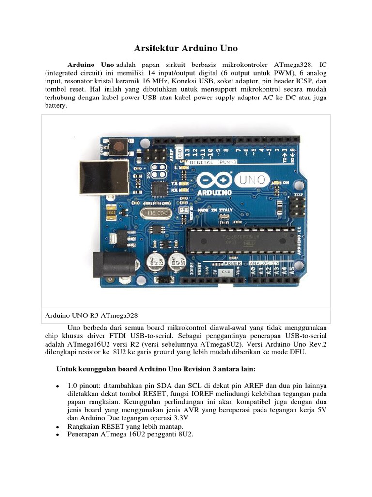 Arsitektur Arduino Uno | PDF