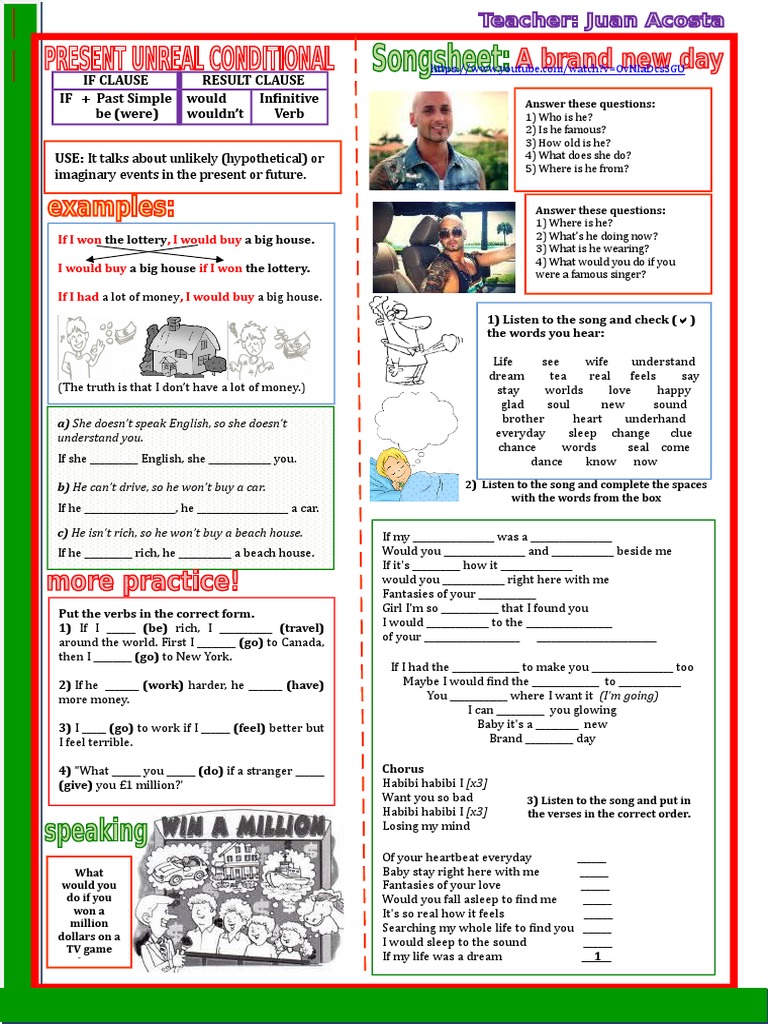 Imaginary Events in The Present or Future | PDF | English Language