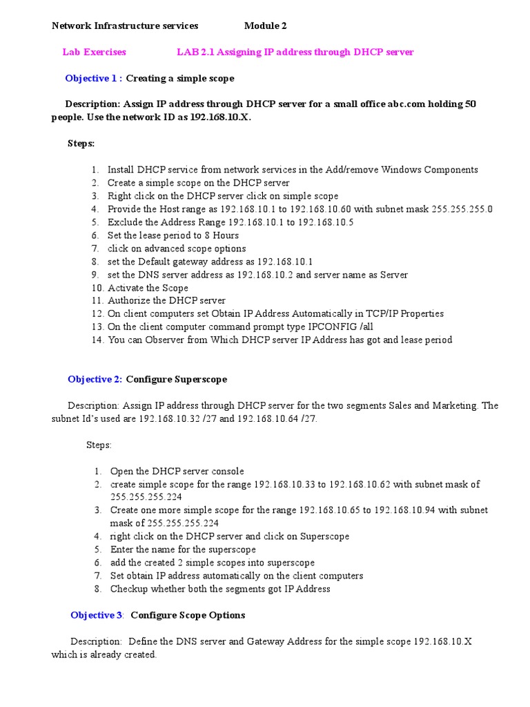 Lab Exercises 2 | PDF | Domain Name System | Ip Address
