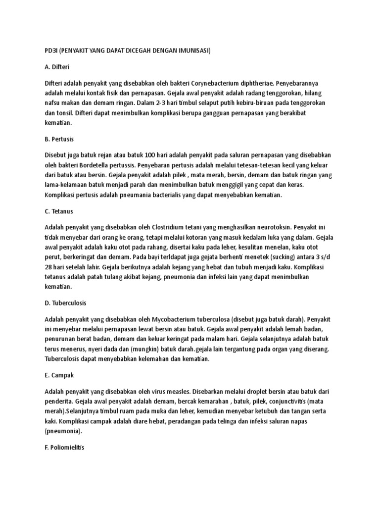Pd3i (Penyakit) | PDF