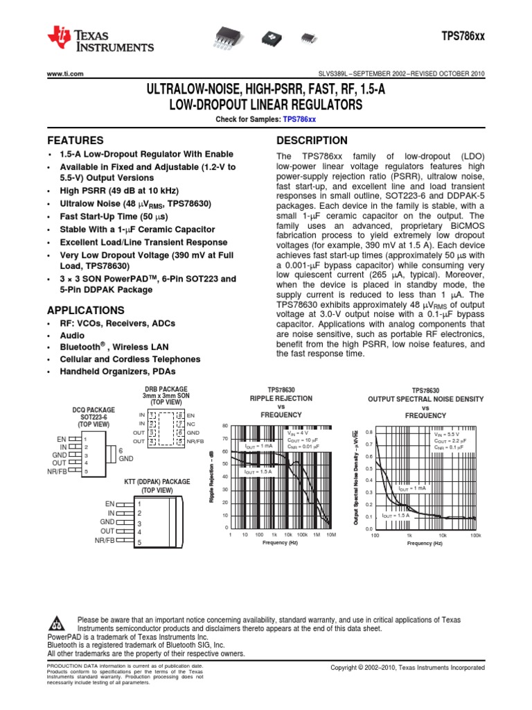 Tps 78633 | PDF | Electronics | Electricity
