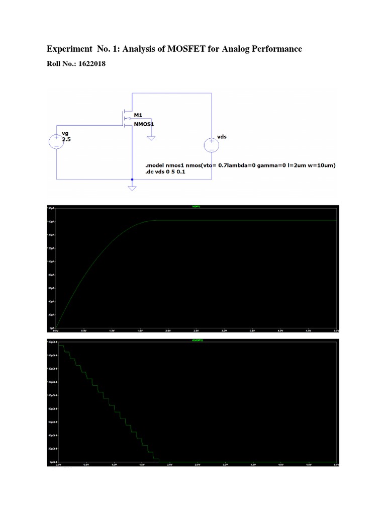 MOSFET Analog Performance Analysis | PDF