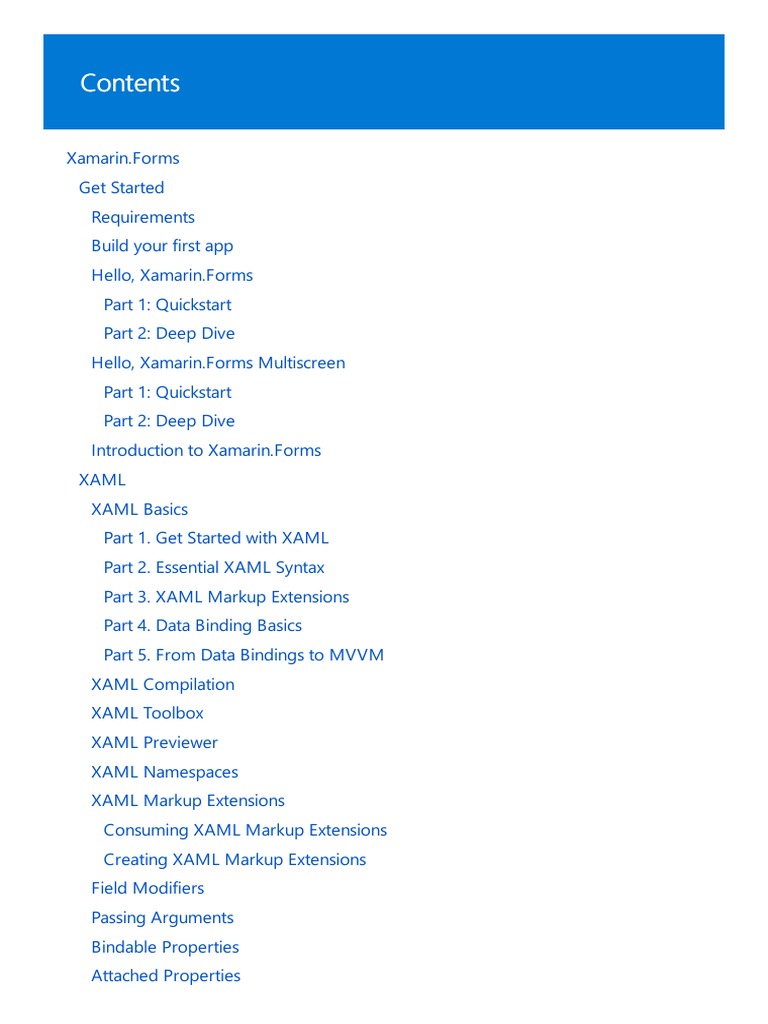 Xamarin PDF | PDF | Xamarin | Extensible Application Markup Language