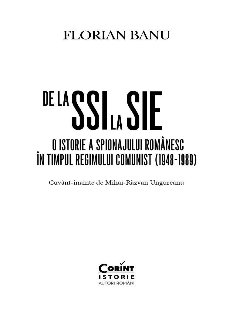 De La Ssi La Sie Florian Banu PDF | PDF
