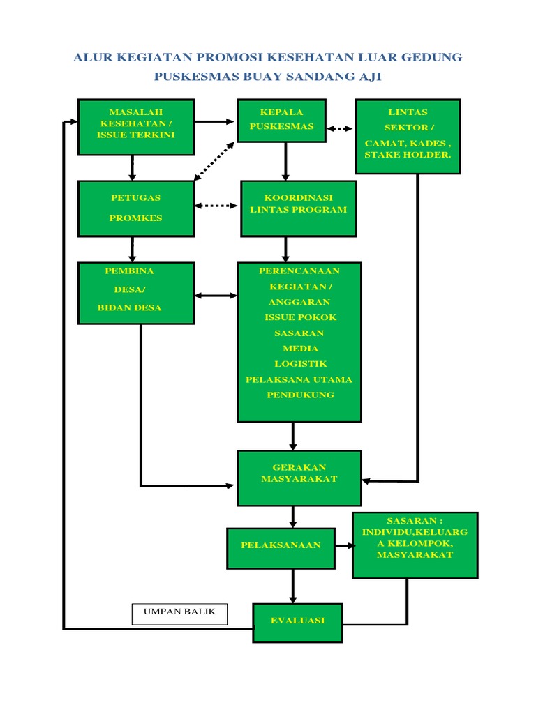 Alur Kegiatan Promosi Kesehatan Luar Gedung | PDF | Bisnis