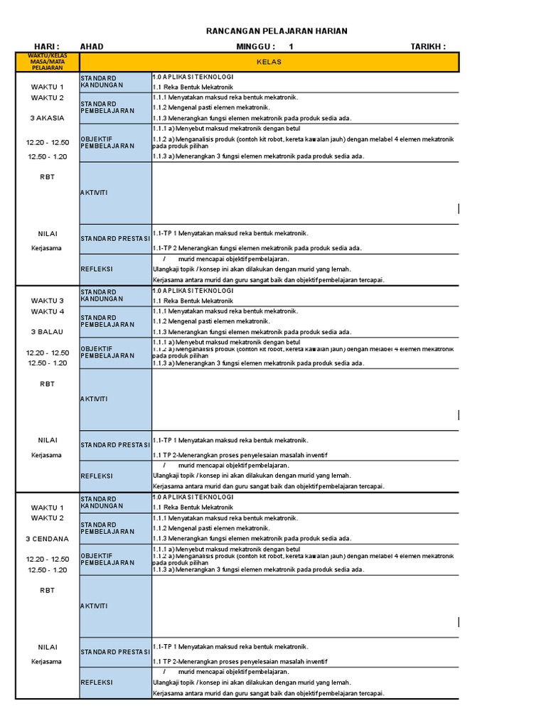 RPH M1 RBT T3 | PDF | Seni | Komputer